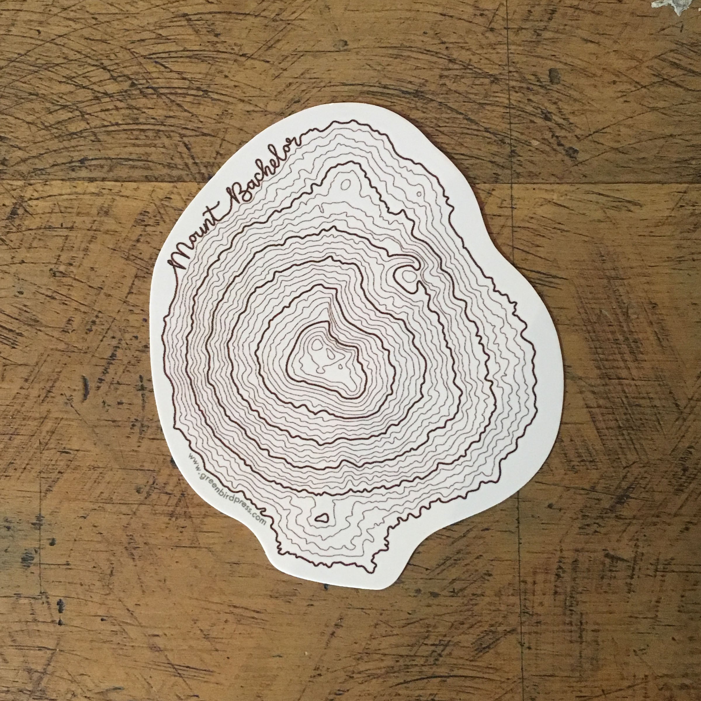 Oregon Topographic Map Stickers – Green Bird Press