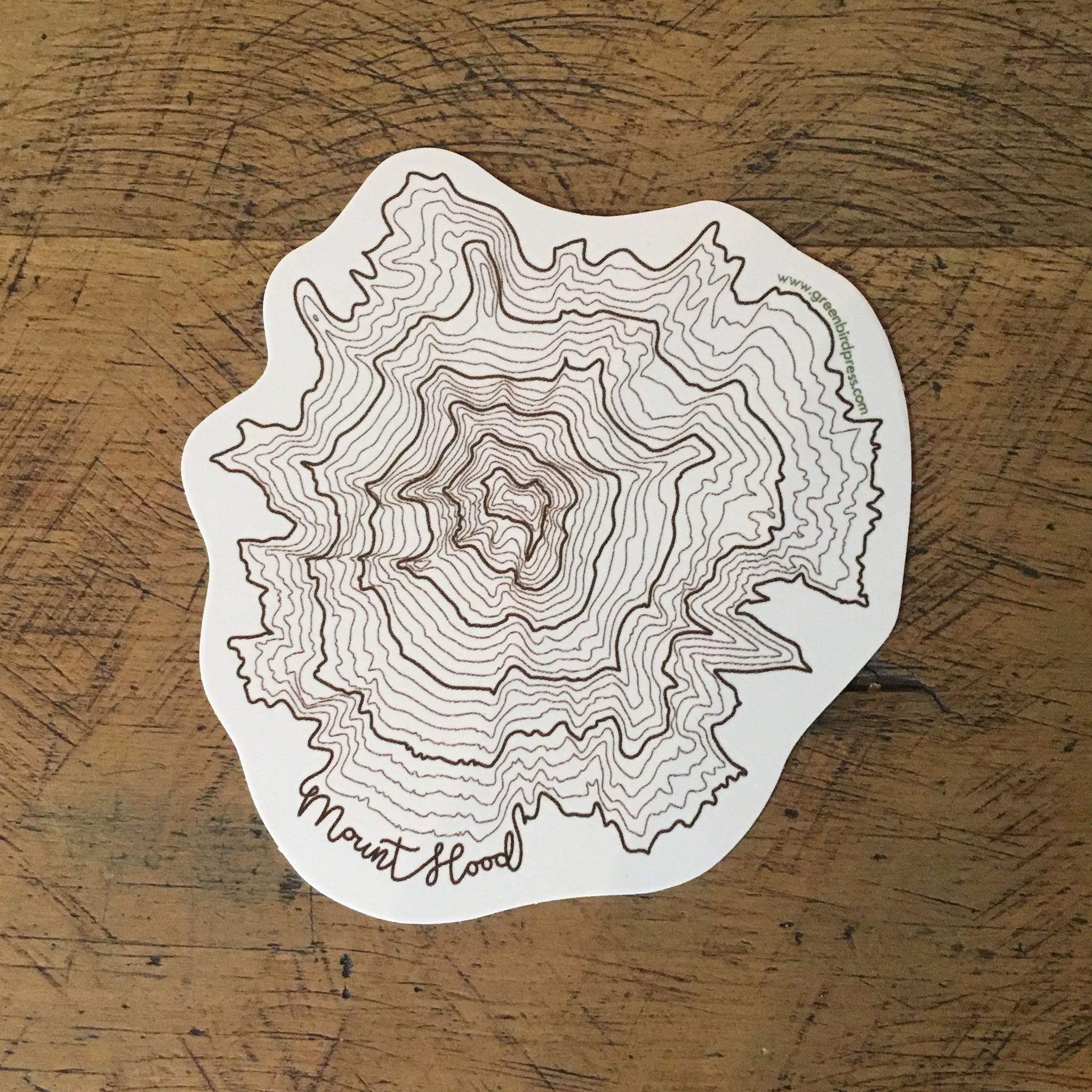 Oregon Topographic Map Stickers – Green Bird Press