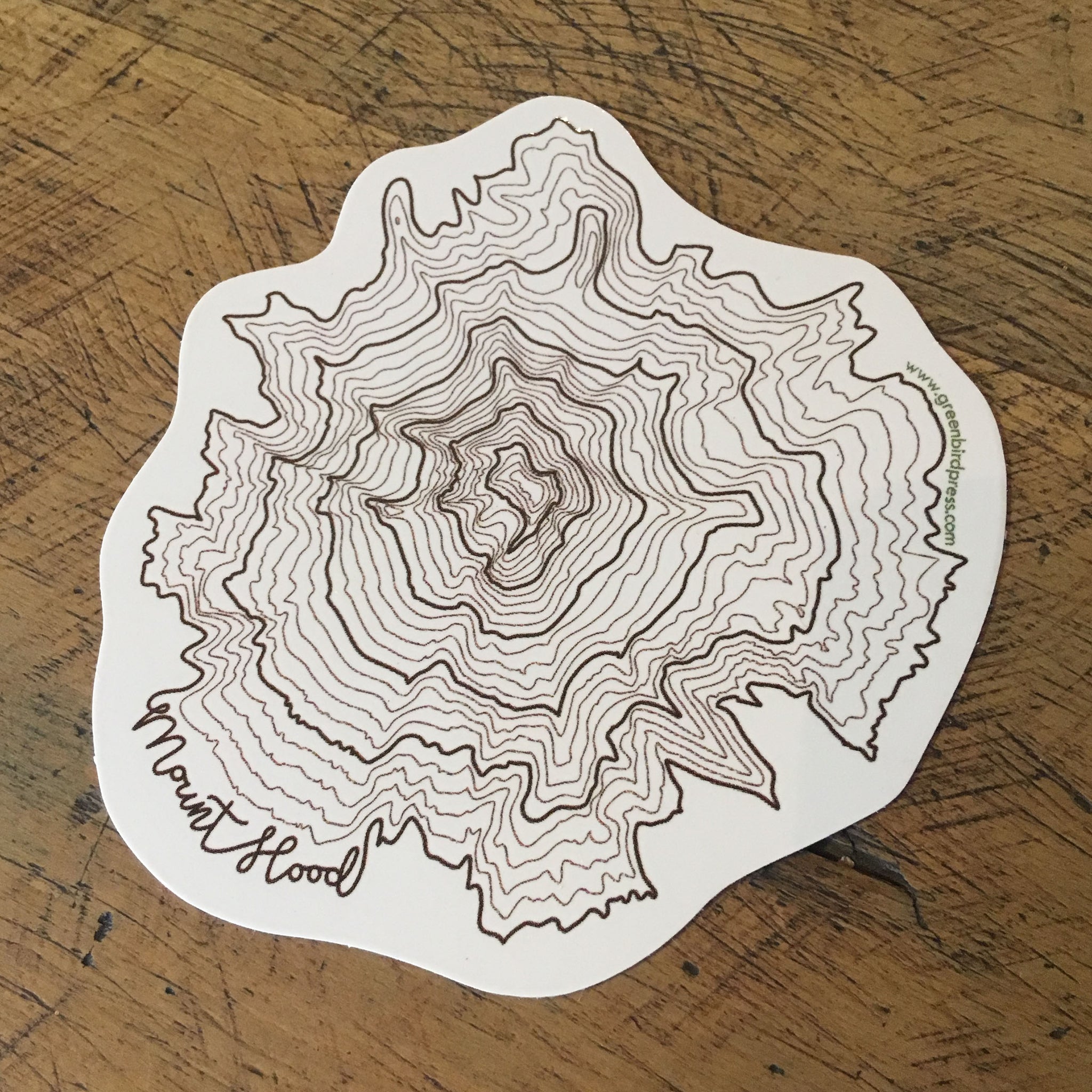 Oregon Topographic Map Stickers – Green Bird Press
