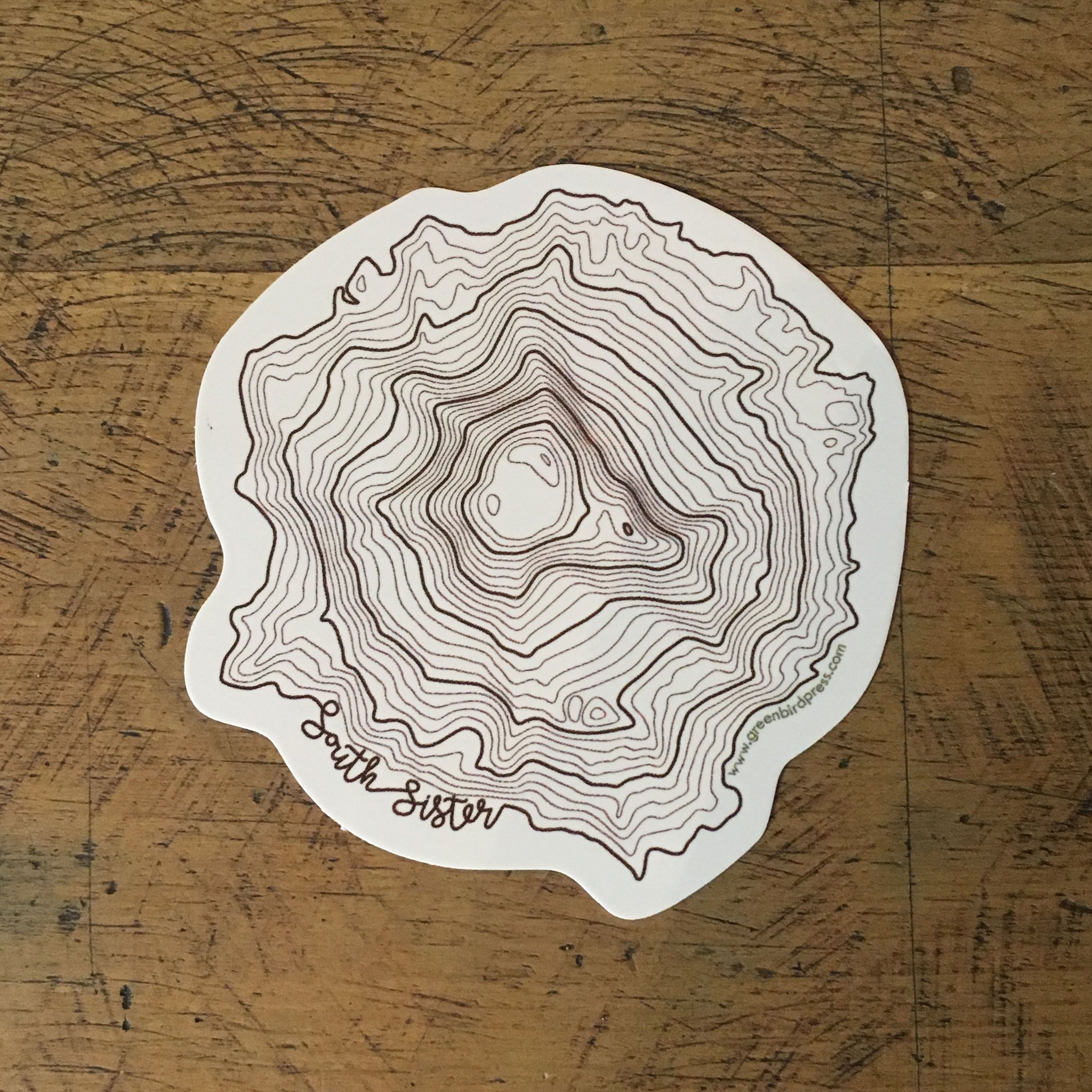 Oregon Topographic Map Stickers – Green Bird Press