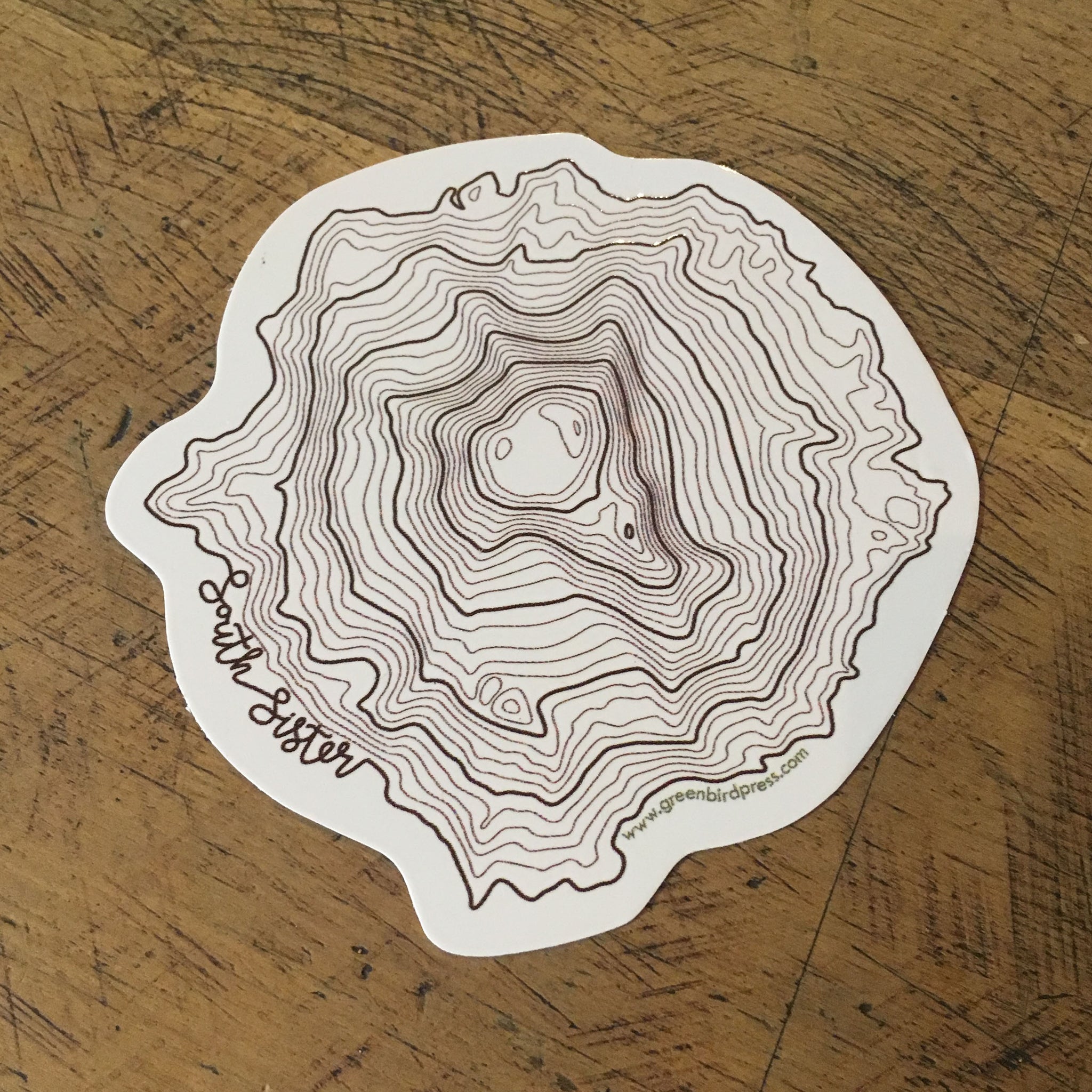 Oregon Topographic Map Stickers – Green Bird Press