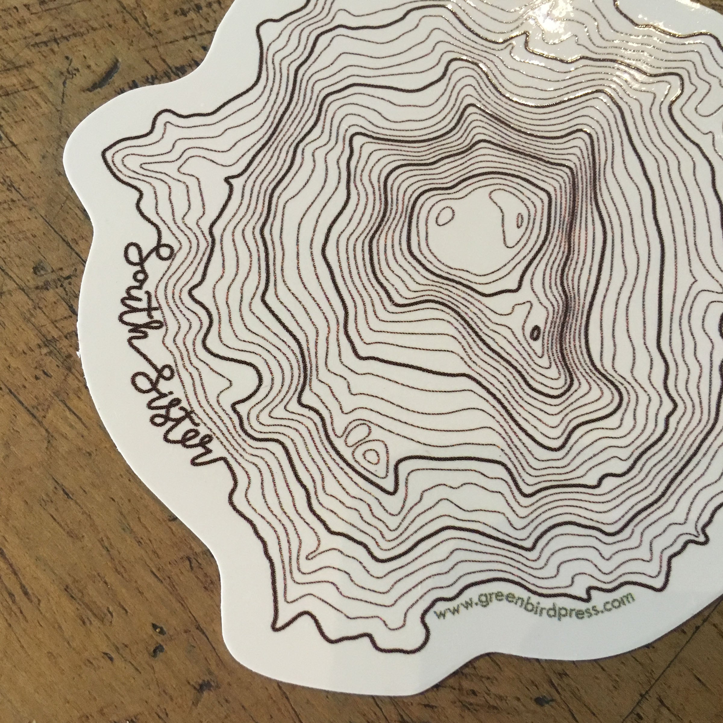 Oregon Topographic Map Stickers – Green Bird Press